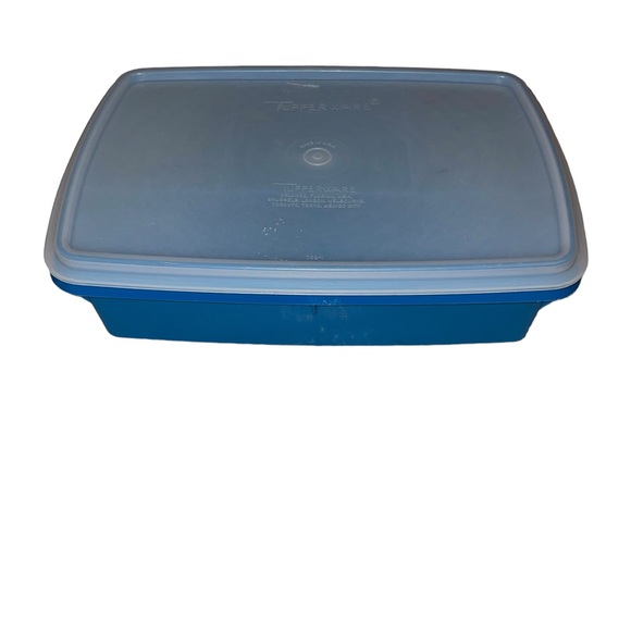 Kitchen | Vintage Tupperware Blue Tuppercraft Divided Storage Container ...
